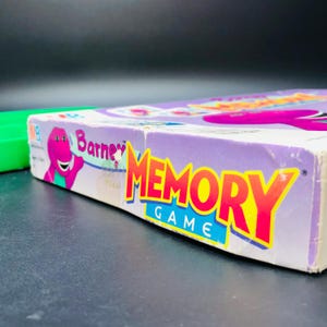1993 Barney Memory Game Box Set COMPLETE, Vintage Milton Bradley Toys ...