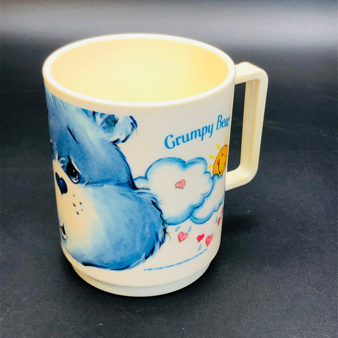 1986 Care Bears Plastic Cup, Grumpy Bear, Genx Toys Pop Culture ...