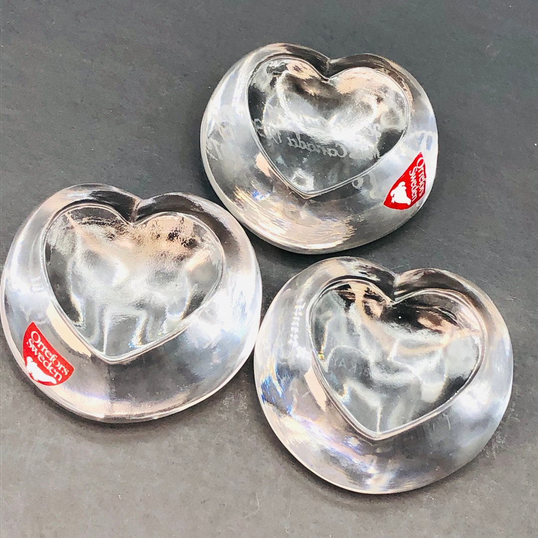 80s Orrefors Sweden Art Glass Paperweight MISS CANADA Former Queens ...