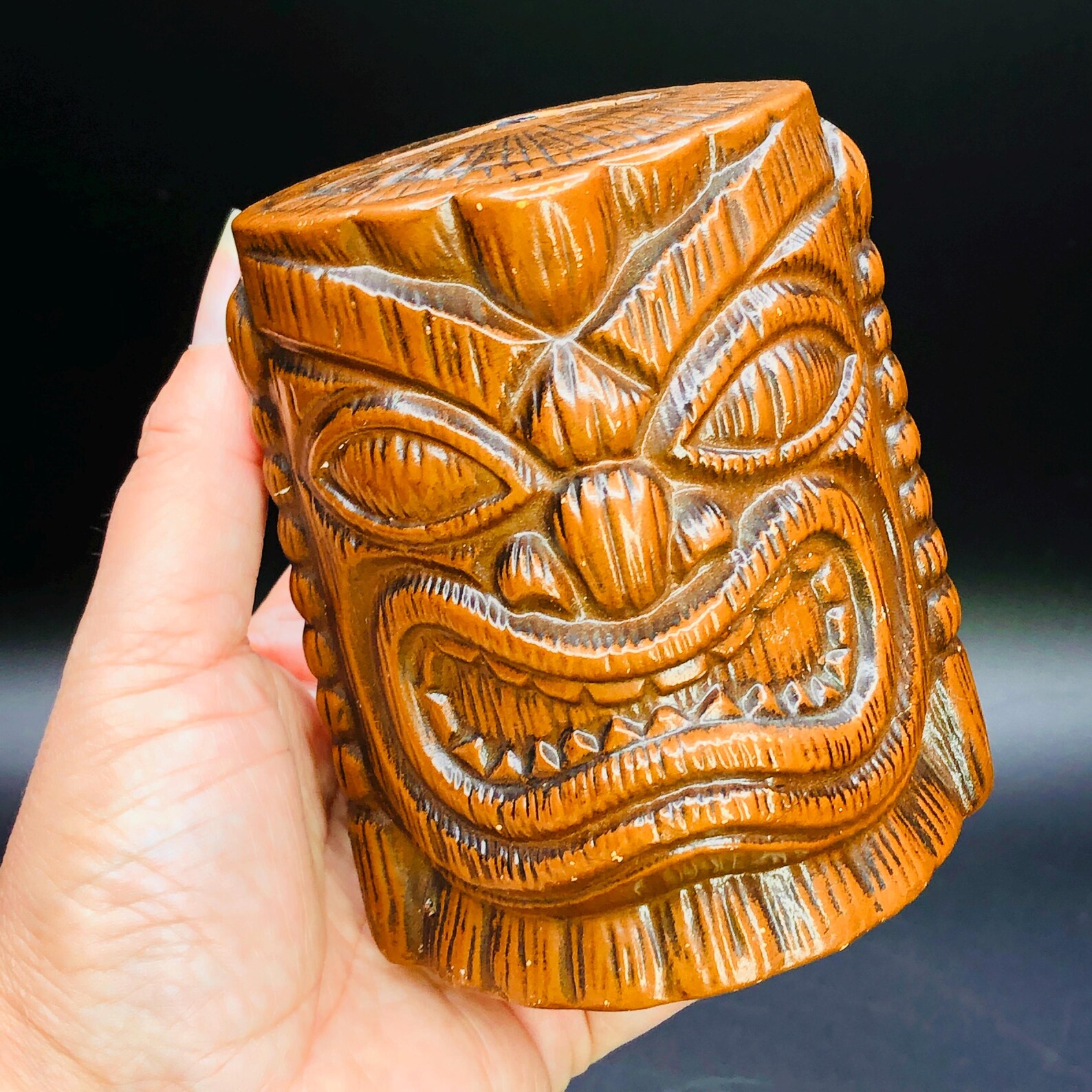 60s Tiki Totem Piggy Coin Bank, Mid Century Kitsch Honolulu Travel ...