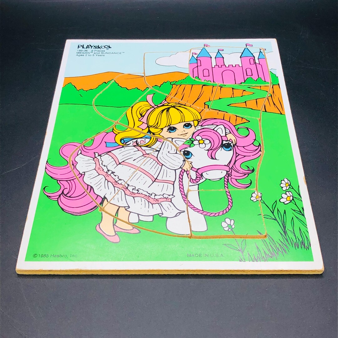 Vintage 1985 My Little Pony Megan and Sundance Princess Castle Tray ...