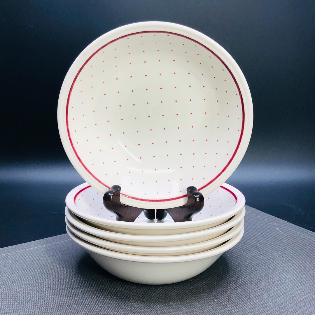 Vintage 60s BILTONS England Ironstone ONE SINGLE Coupe Bowl: Cranberry ...