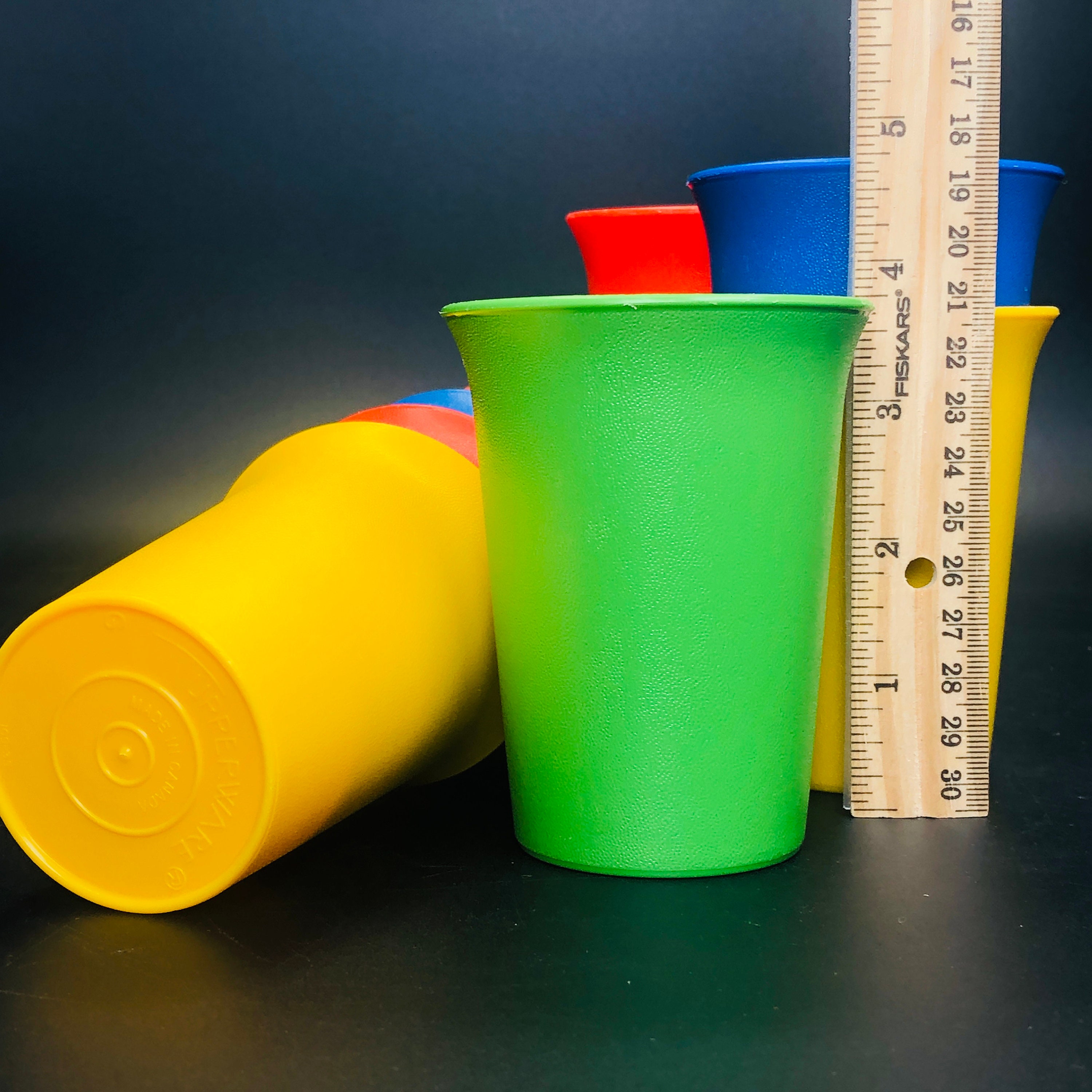 70s Tupperware Stackable Juice Cups, Lot of 9 Kids Tumblers, Camping ...