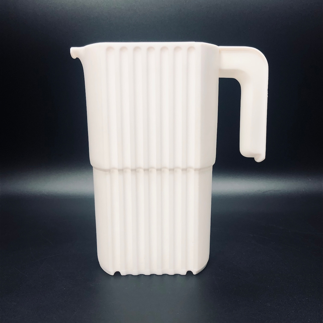 80s Groovy WHITE Milk Bag Pitcher Jug, IPL Plastic Made in Canada ...