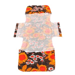 70s SEARS Flower Power Folding Cot Lounge Chair COVER Replacement ...