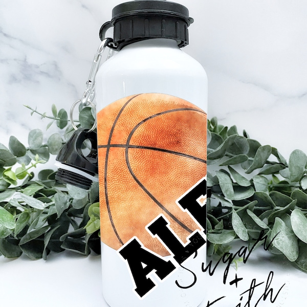 Basketball Metal Water Bottle - Etsy