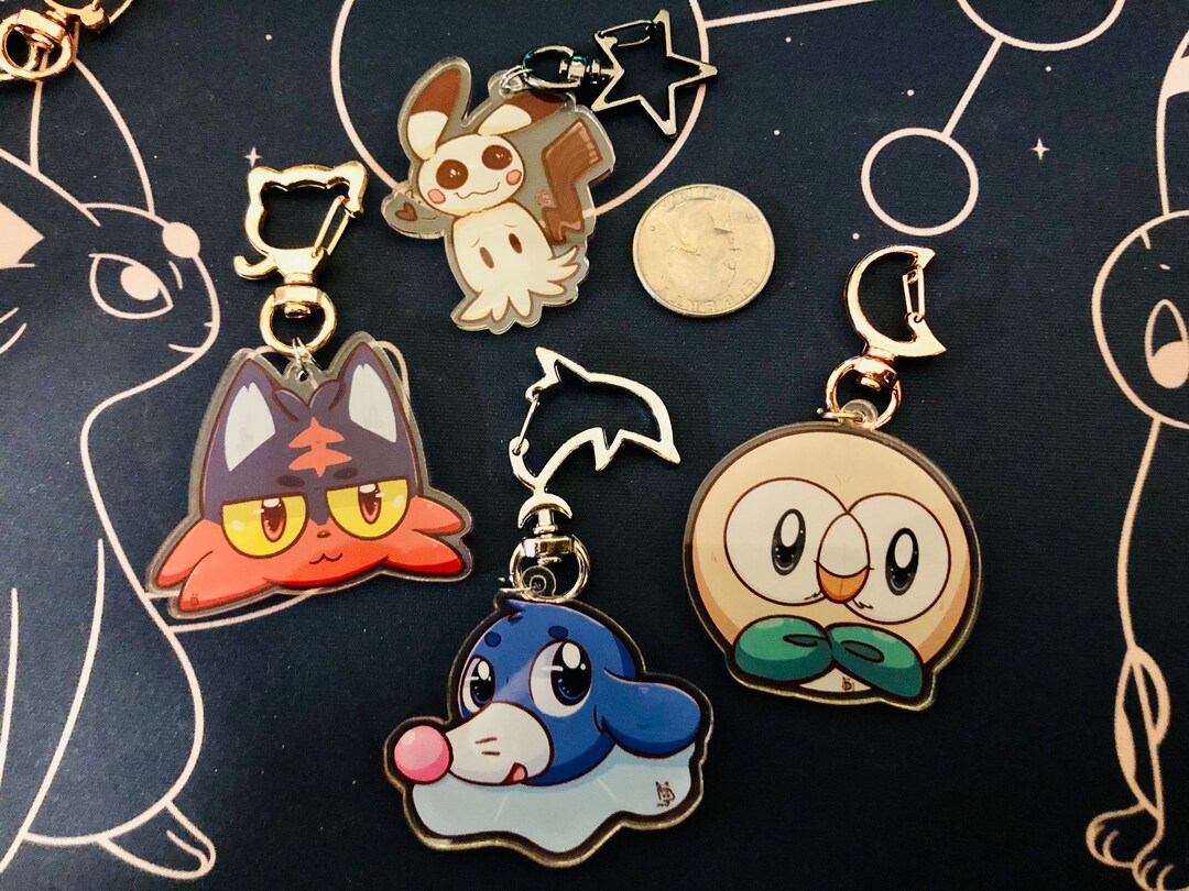 Video Game Inspired Clear Acrylic Keychains - Etsy