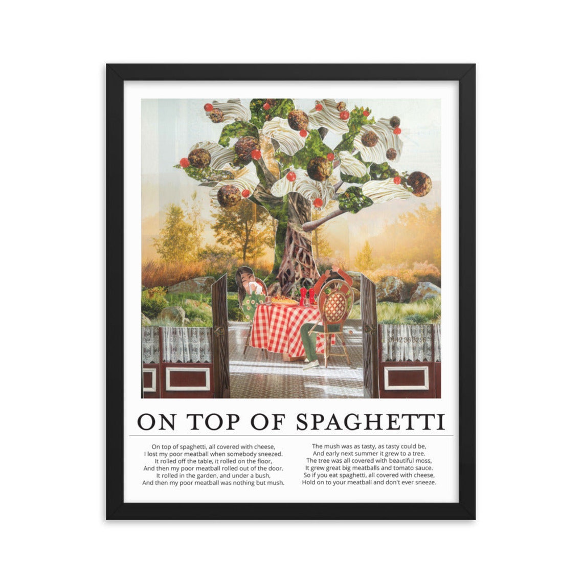 Spaghetti Dinner Print | Spaghetti Poster Print | Pasta Kitchen Art ...