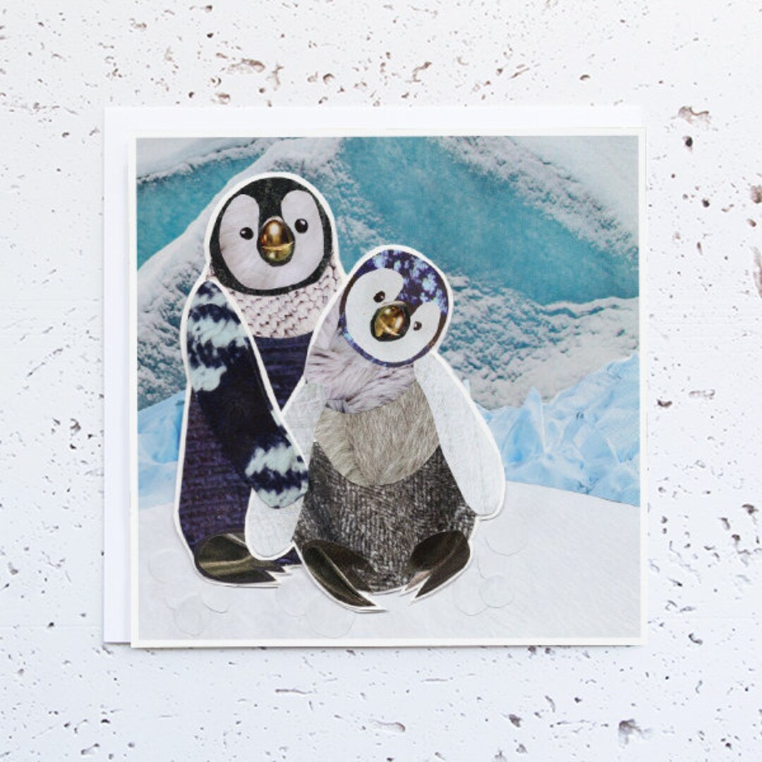 Baby Penguin Card | Penguin Baby Shower | Artic Animal Print | Cute ...