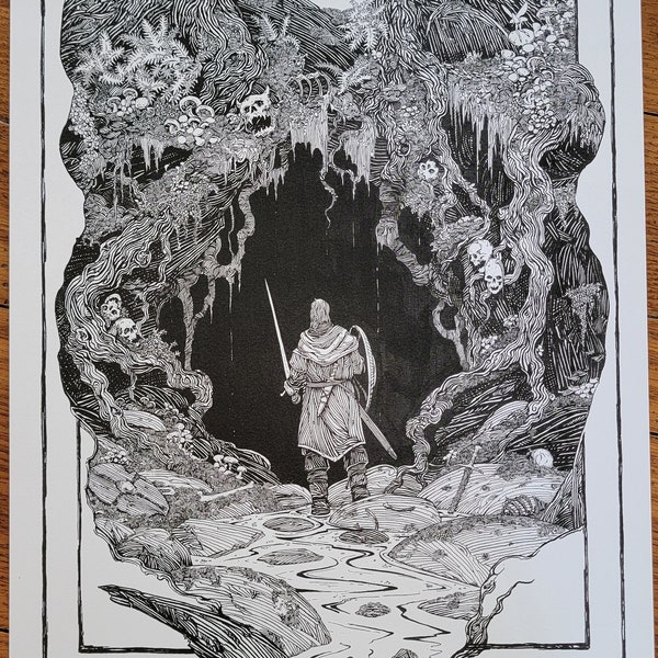 Ink Drawing Print - Etsy