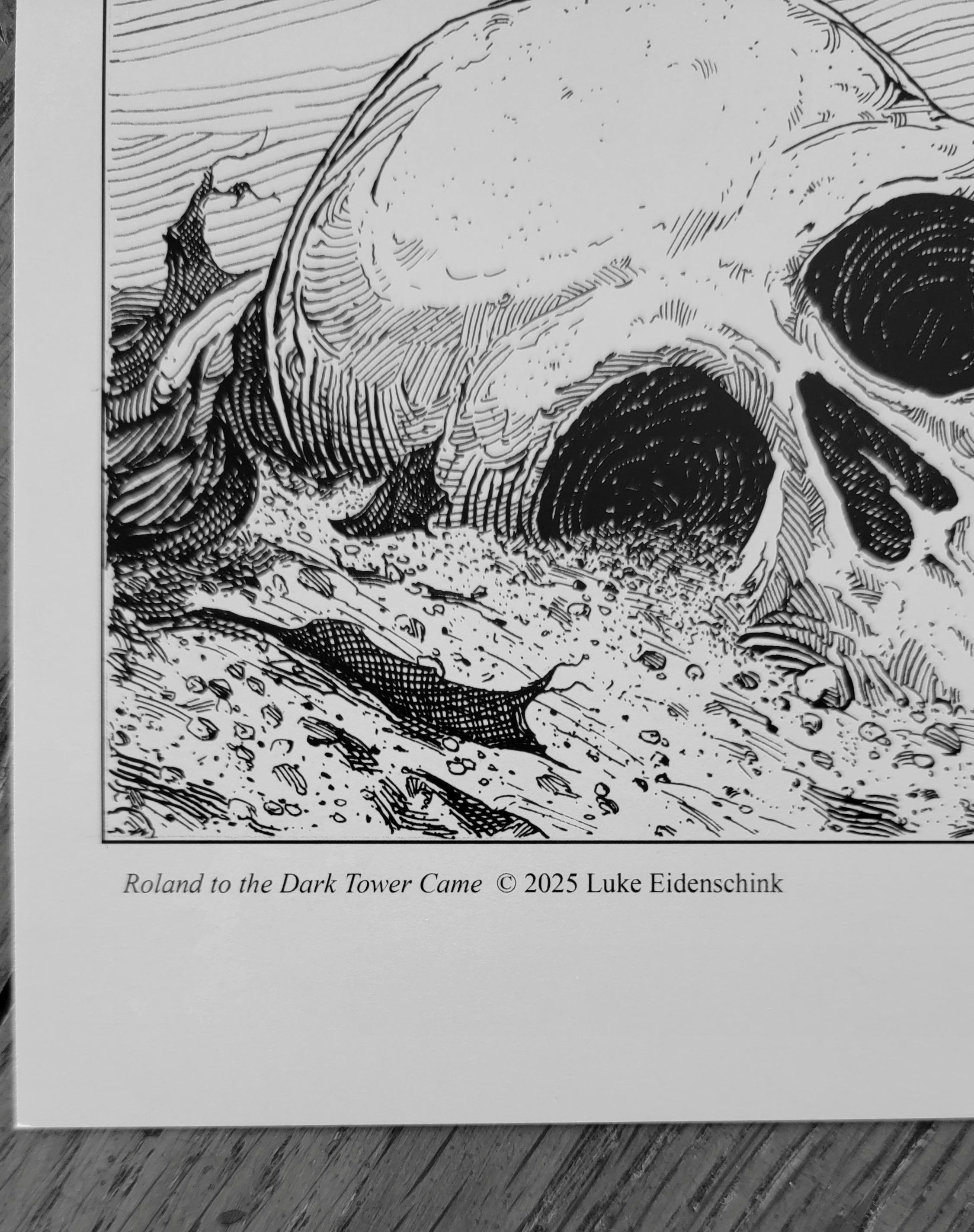 Ink Drawing Print '...dark Tower' Fantasy Art Print - Etsy