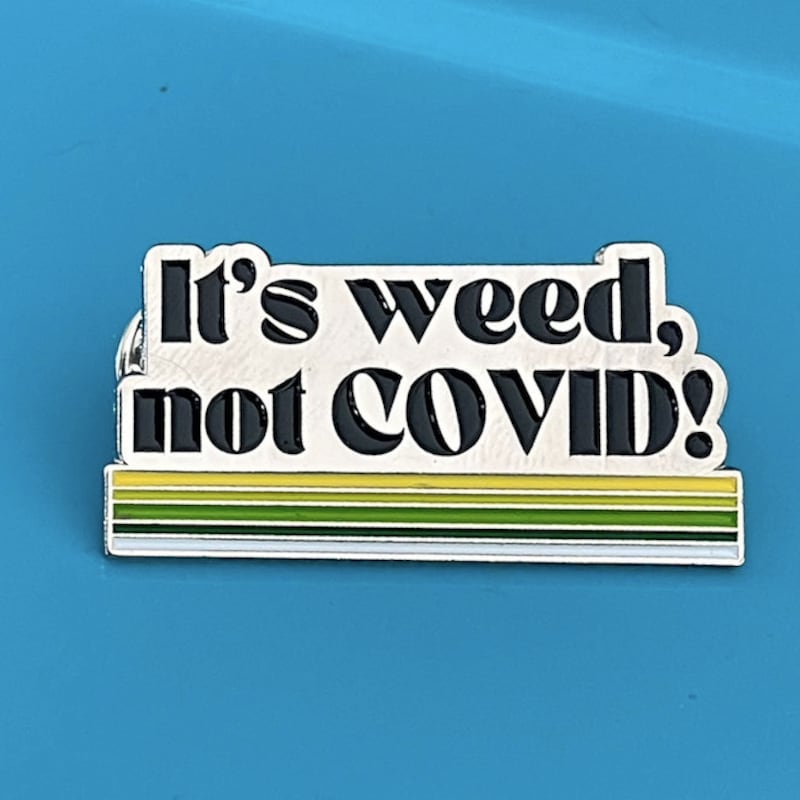 Weed Enamel Pin - Etsy