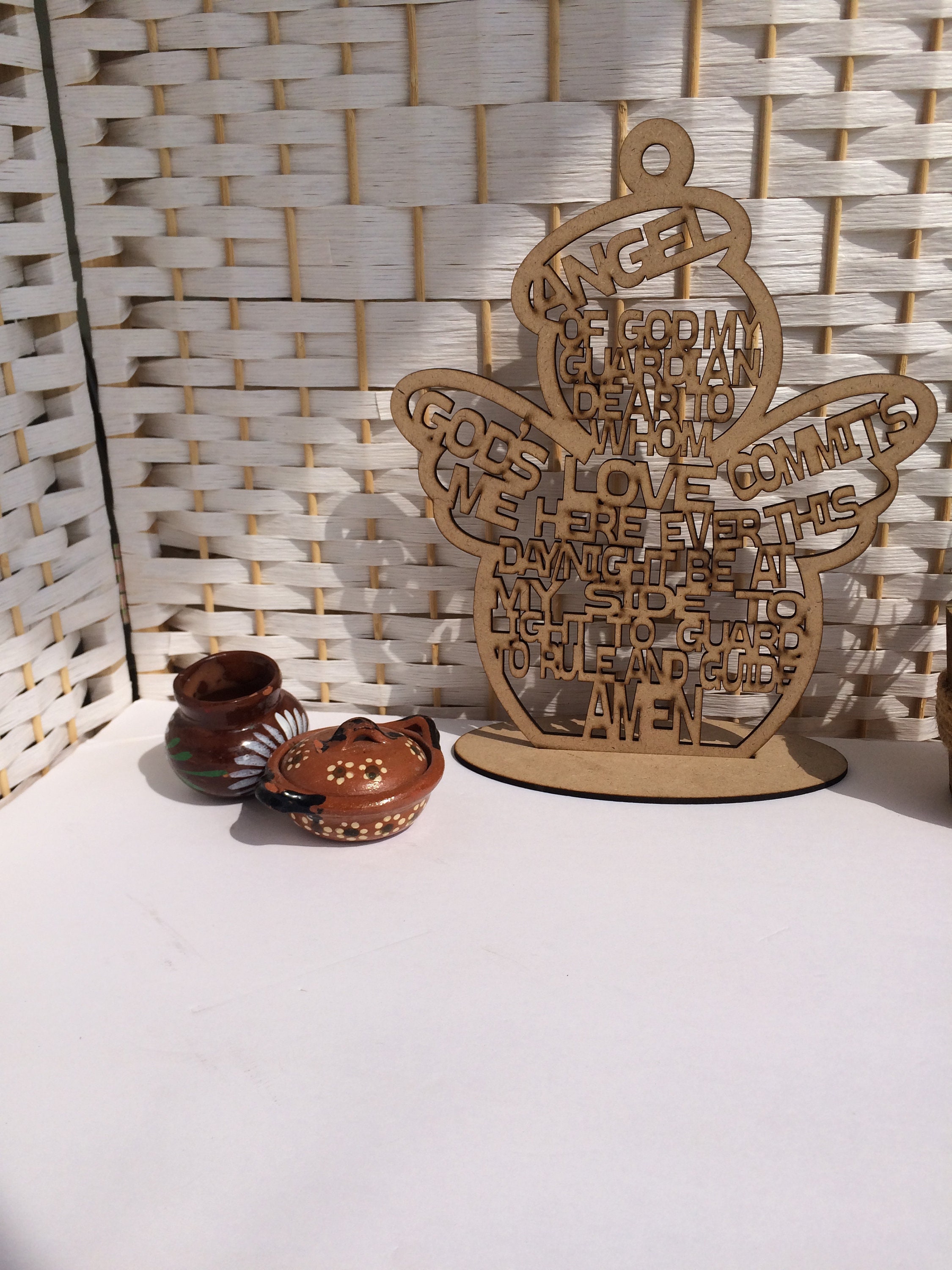 Guardian Angel Prayer Laser Cut (includes Stand) - Etsy
