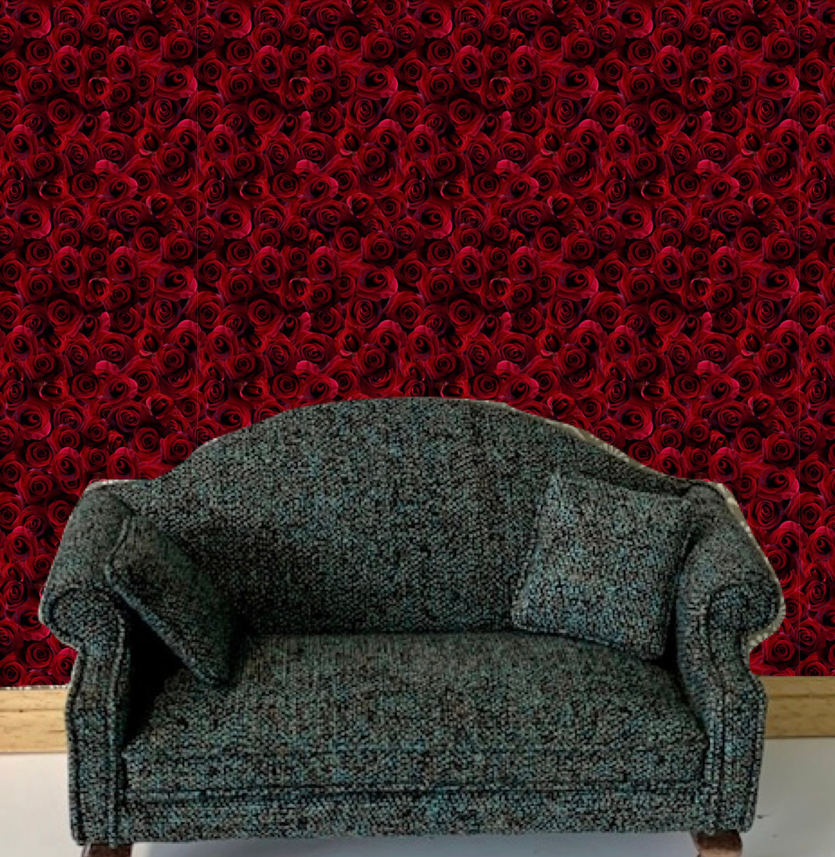 Swirly Rose Wallpaper Art Paper Miniature Printable - Etsy