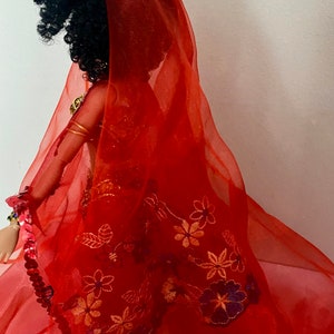 Ruby Red Belly Dancer Doll, 1/6 Barbie Size - Etsy