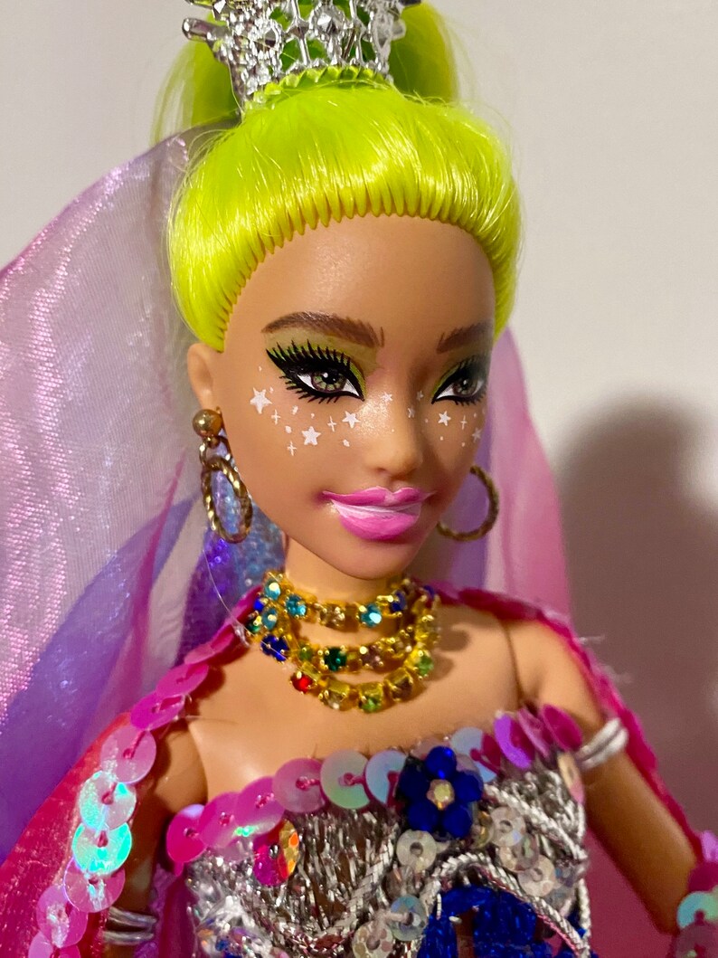 Neon Dream Belly Dancer Doll 1/6 Barbie Size - Etsy