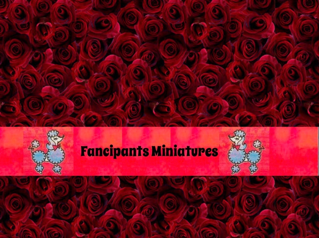 Swirly Rose Wallpaper Art Paper Miniature Printable - Etsy