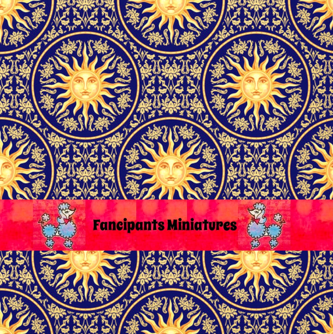 Baroque Sun Woman Wallpaper/art Paper Miniature - Etsy