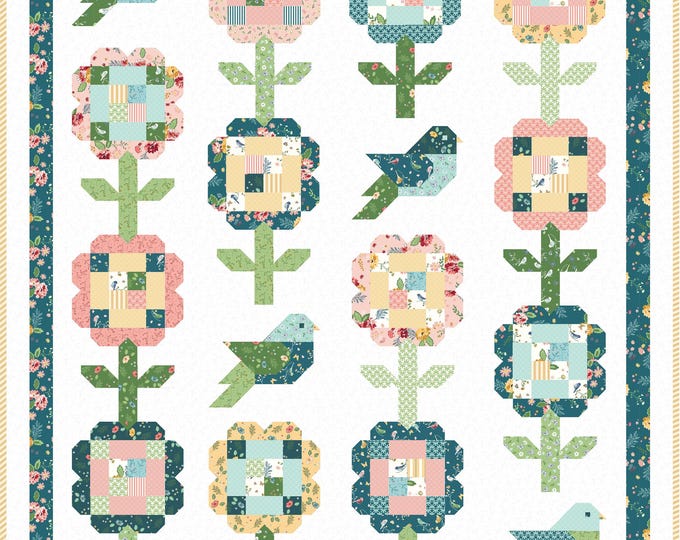 Song Sparrow Quilt Kit Featuring Melody by Beverly Mccullough for Riley ...