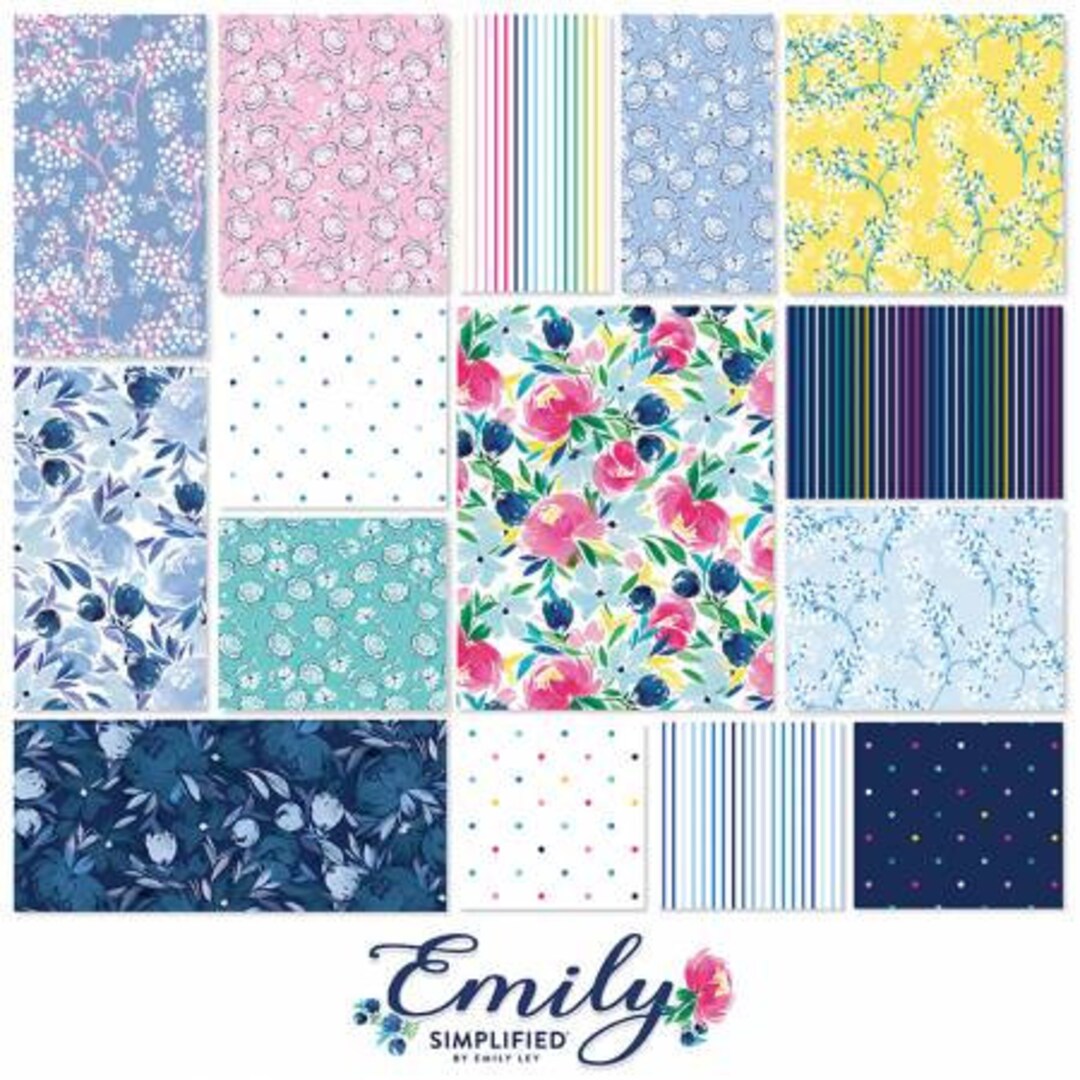 Emily Fat Quarter Bundle 15 Piece by Clothworks - Etsy