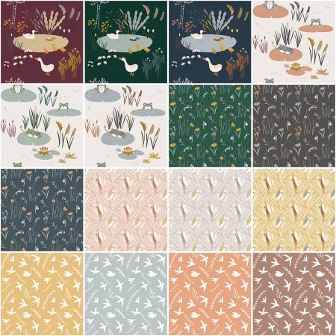 Pond Life Fat Quarter Bundle by Indigo Designs for RJR Fabrics - Etsy