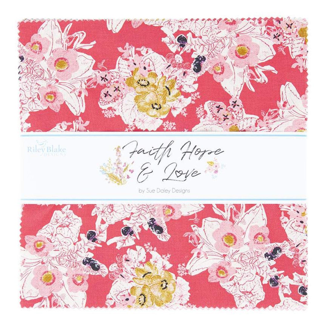 Faith, Love and Hope 10" Stacker by Sue Daley for Riley Blake - Etsy