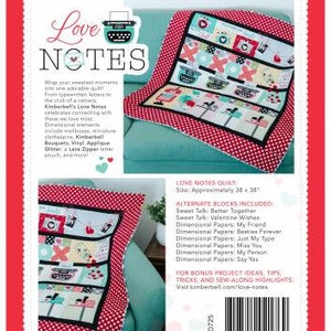 Love Notes by Kimberbell Sewing Version - Etsy