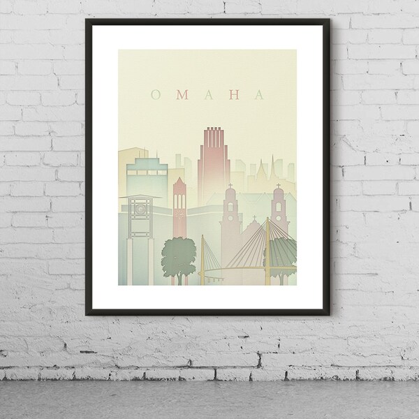 Omaha Skyline - Etsy