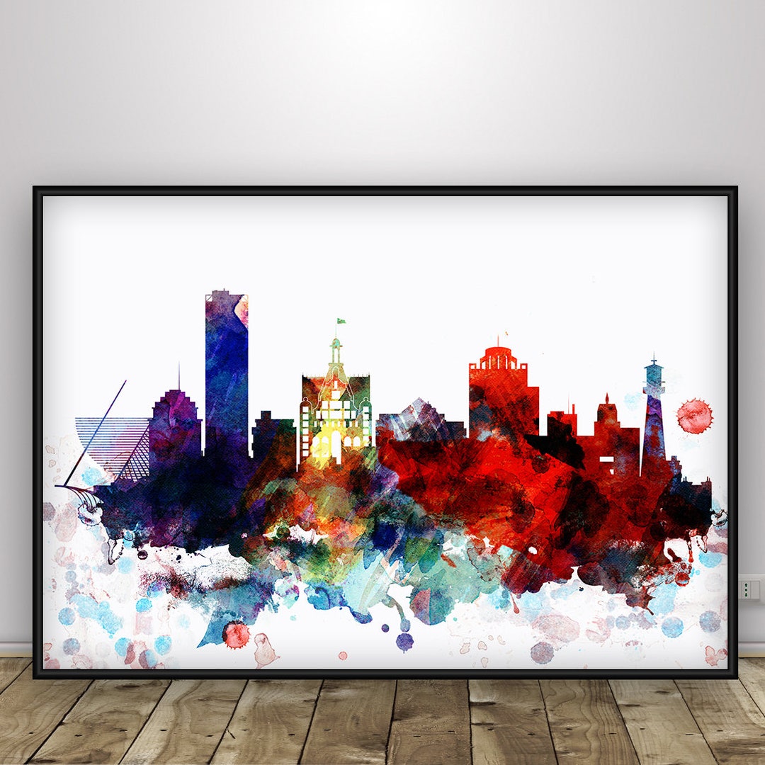 Milwaukee Watercolor Printable Milwaukee Printable Art - Etsy