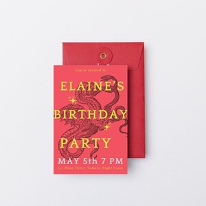 ACOTAR Birthday Party Invitation & Itinerary: Romantasy Digital ...