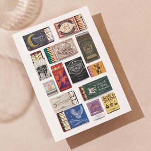 Harry Potter Diagon Alley Matchbox Matchbook Art Print Poster Digital ...