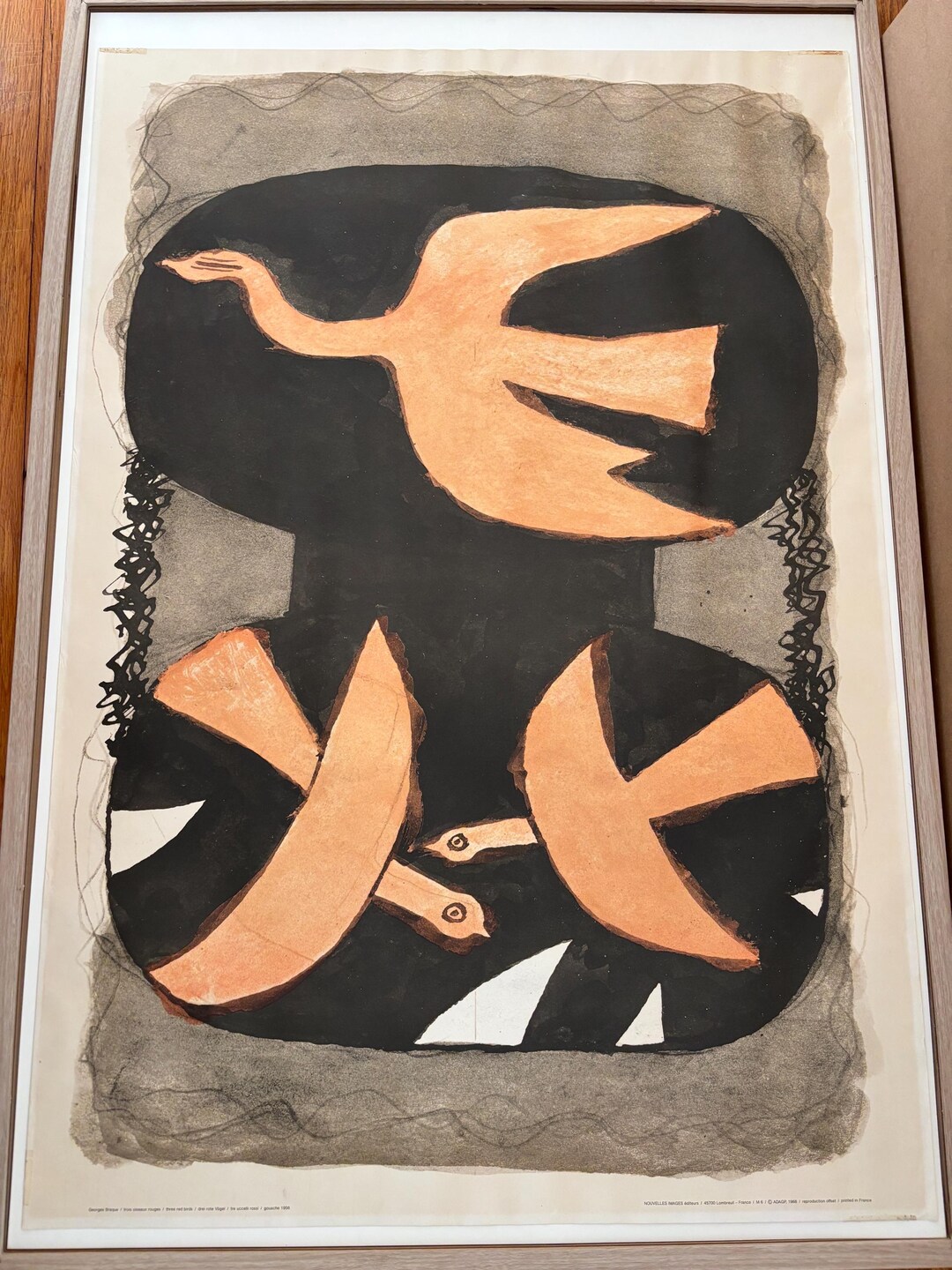 Georges Braque Vintage Three Birds Lithograph - Etsy