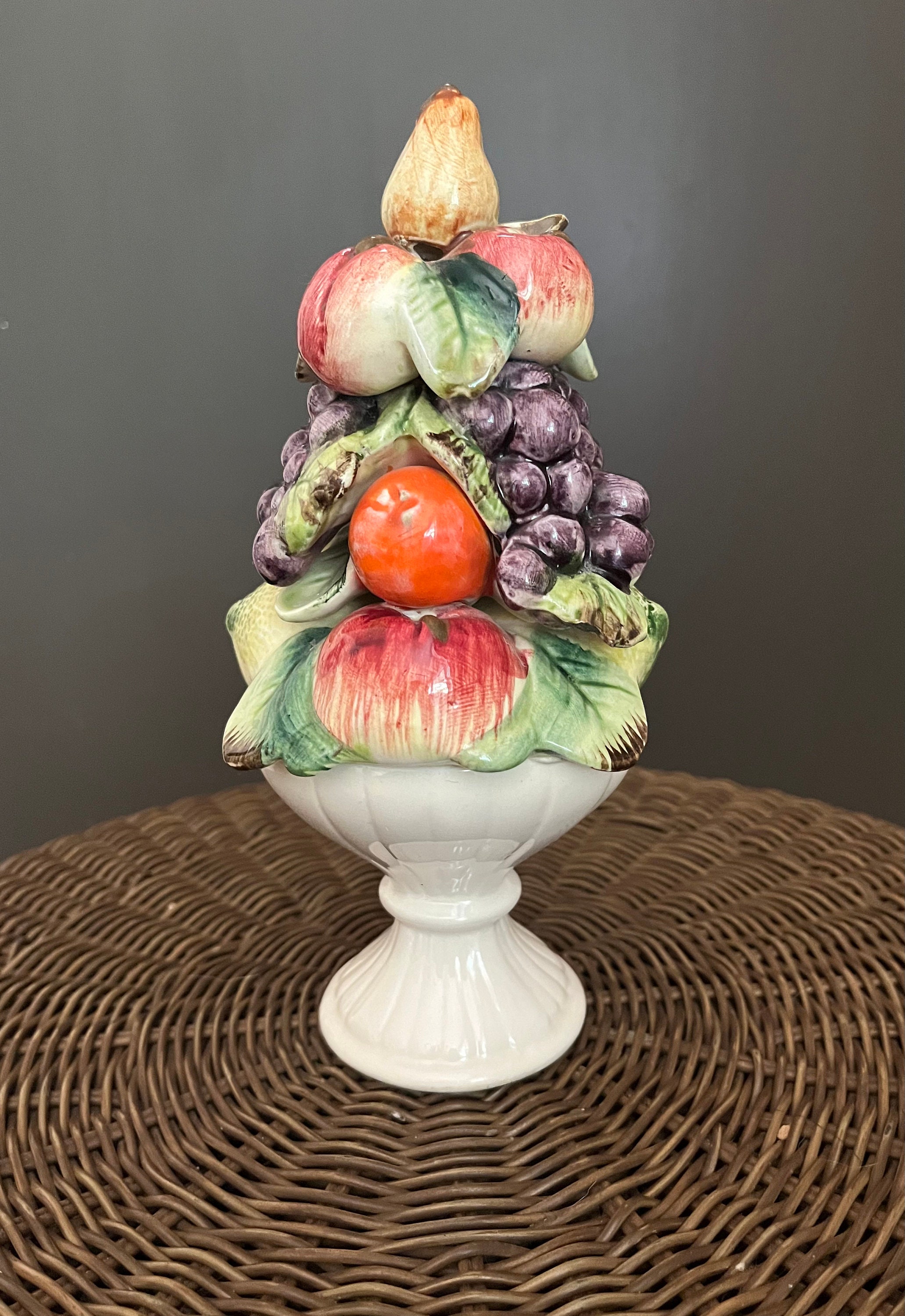 Vintage Ceramic Fruit Topiary Hand Painted Made in Japan - Etsy