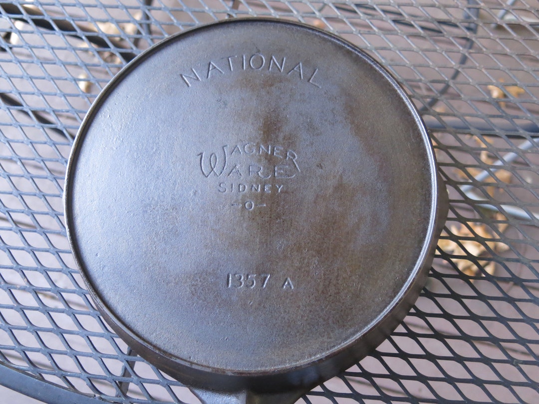 National Wagner Ware Sidney O 1357A No. 7 Skillet 1924-35 - Etsy