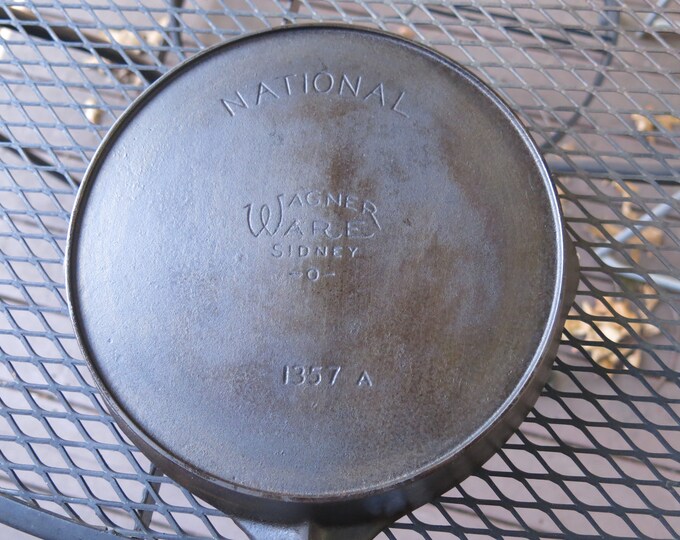 National Wagner Ware Sidney O 1357A No. 7 Skillet 1924-35 - Etsy