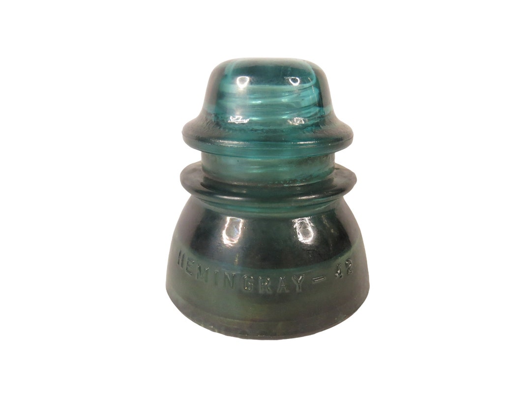 Hemingray #42 Green Glass Insulator - Etsy