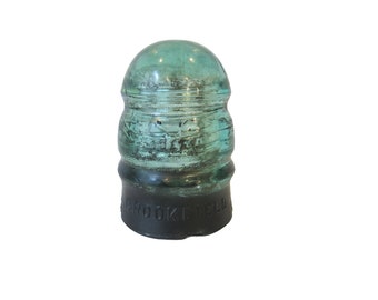 Brookfield New York Glass Insulator / Vintage Telephone Pole Insulator ...