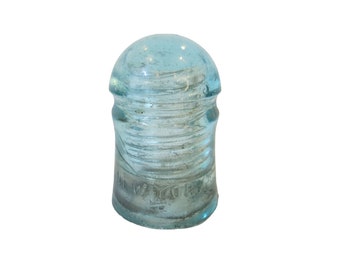 Brookfield New York Glass Insulator / Vintage Telephone Pole Insulator ...