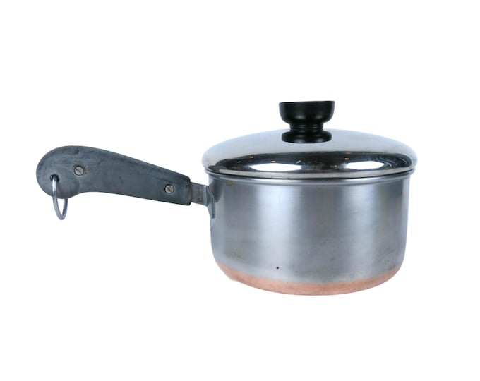 Revere Ware 1801 1 1/2 Quart Copper Clad Stainless Steel Pot With ...
