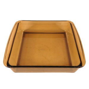 Pyrex 8 X 8 Casserole Dish - Amber 222 - Etsy