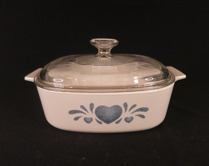 Corning Ware A-2-B 2 Qt Casserole Dish With Lid Blue Heart - Etsy
