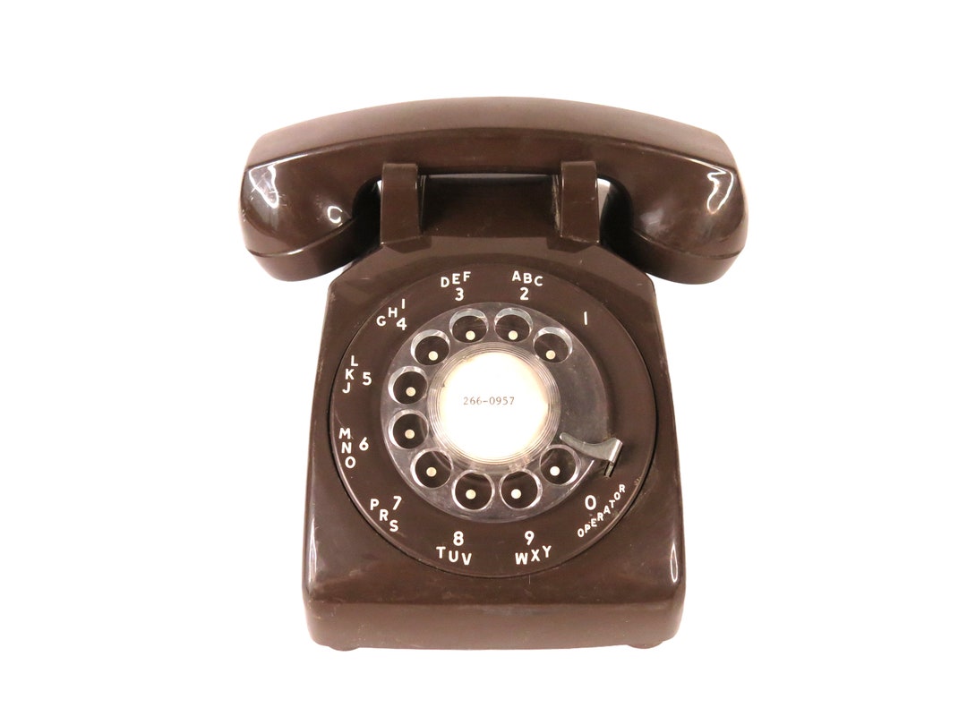 Western Electric Bell Rotary Telephone - Brown - Etsy