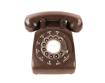 Vintage Rotary Desk/table Telephones-beige-black-brown-white-northern ...