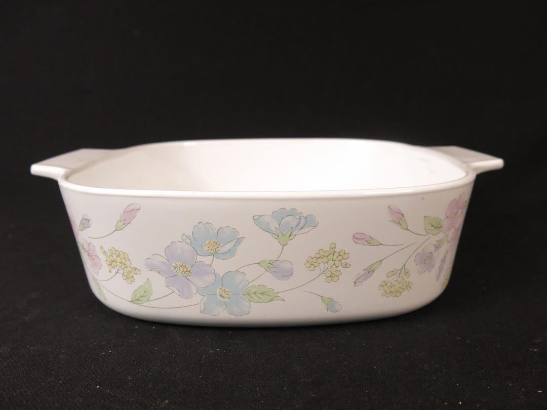 Corning Ware A-2-B, Pastel Bouquet Pattern 2qt Casserole Dish - Etsy