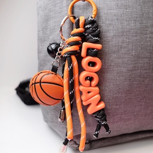Personalized Sports Keychain Gift - Custom Name With Soccer Baseball ...