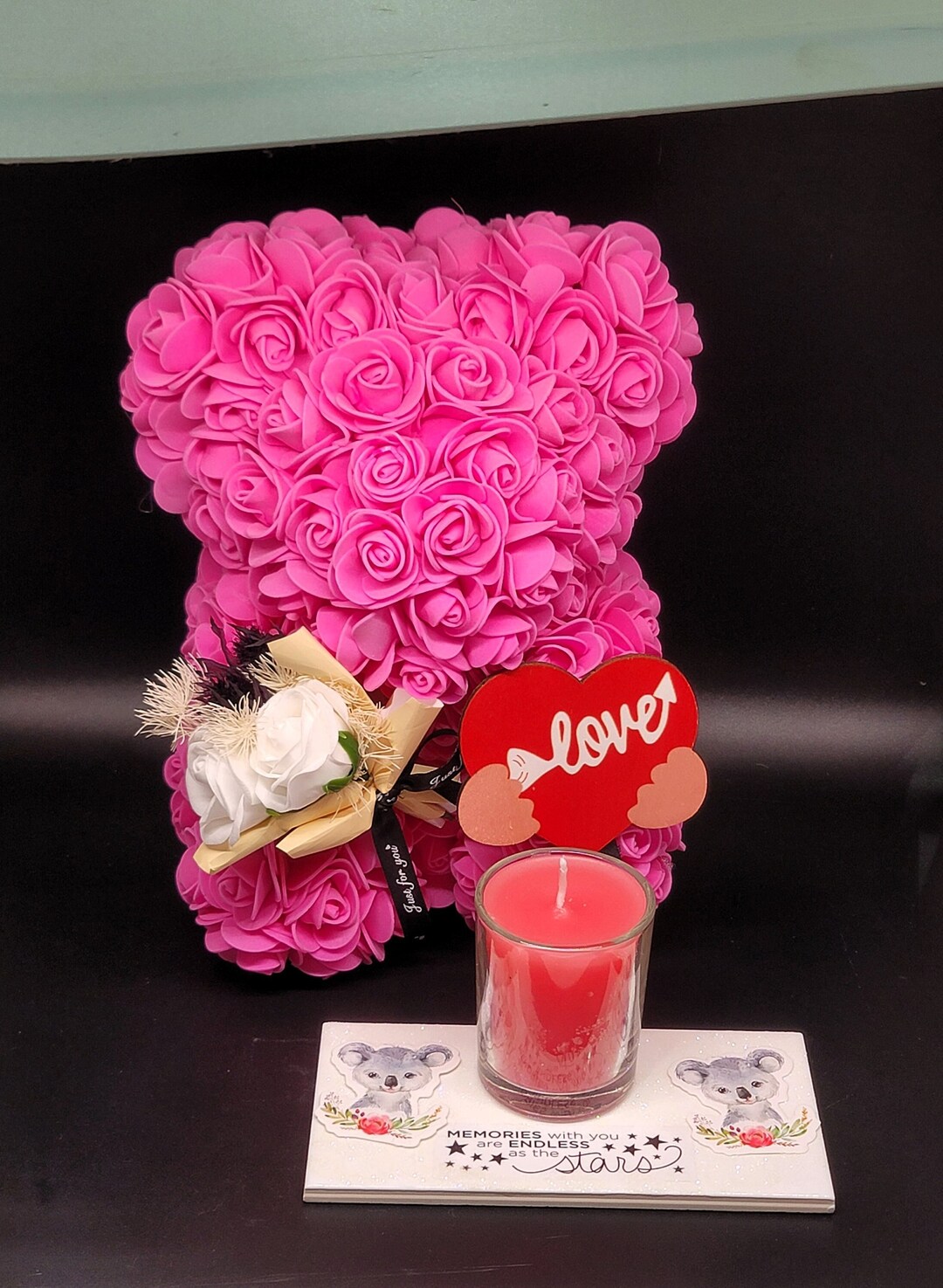 Customizable Votive Candle Tile Set-valentines Love-your - Etsy