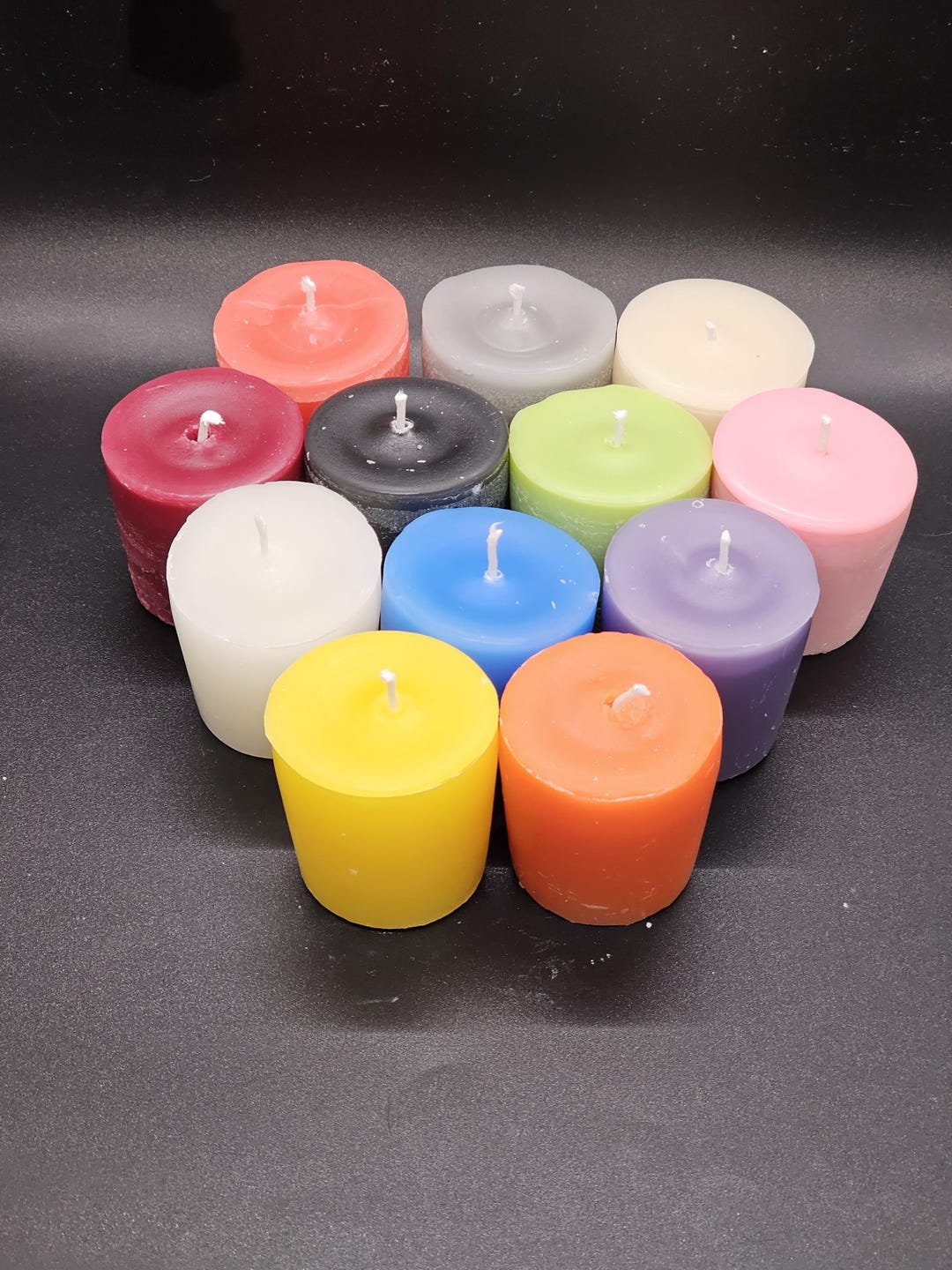 Votive Candles - Single Unscented Candle - Variety of Colors - Custom ...