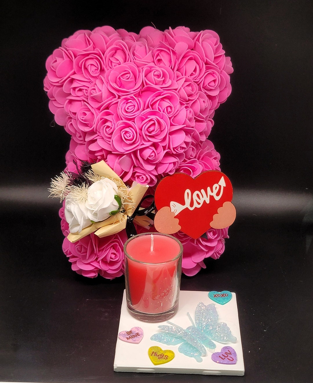 Customizable Votive Candle Tile Set-valentines Love-your - Etsy