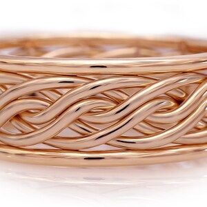 Truly Woven - 8mm Six Strand Open Weave- Handwoven Braided Wedding Ring ...