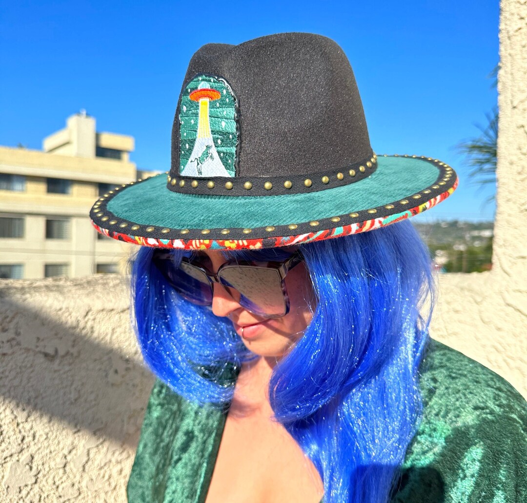 Alien Abduction - Wide Brim Fedora - IN STOCK - Etsy Canada